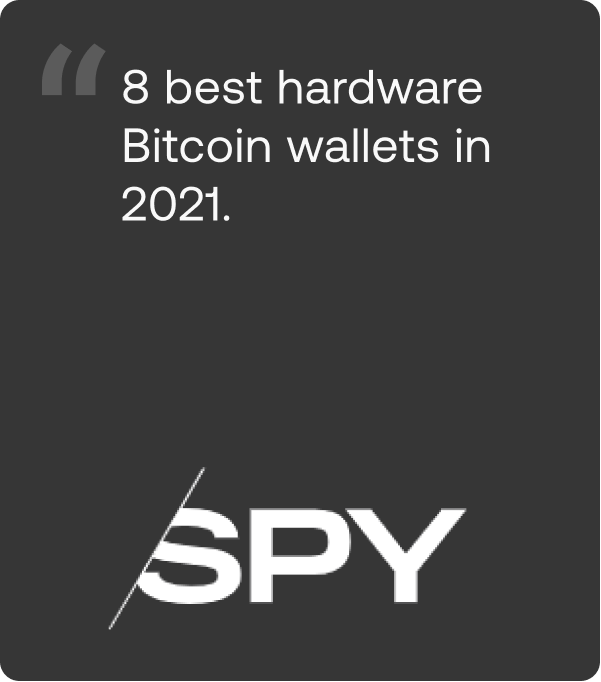 8 Best Hardware Bitcoin Wallets in 2021 from Spy.com | SecuX Rankings