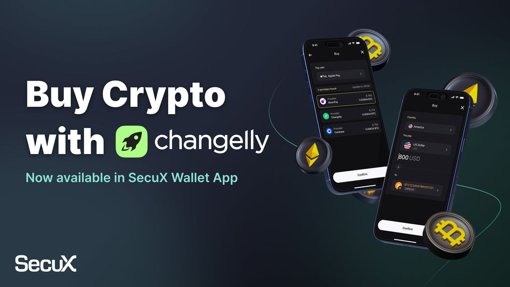 Buy Crypto in SecuX Wallet App with Changelly