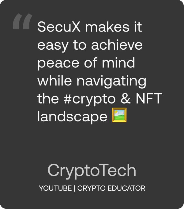 SecuX Media Reviews | CryptoTech SecuX Nifty Unboxing Video