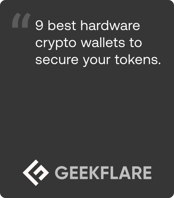 Geekflare SecuX Hardware Wallets | Ranking