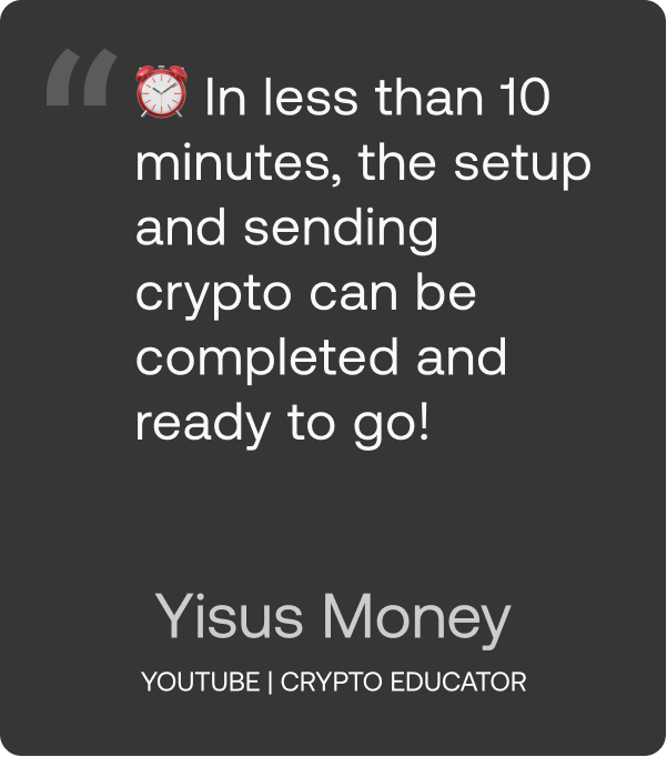 Yisus Money Setup Video | SecuX Nifty Hardware Wallet